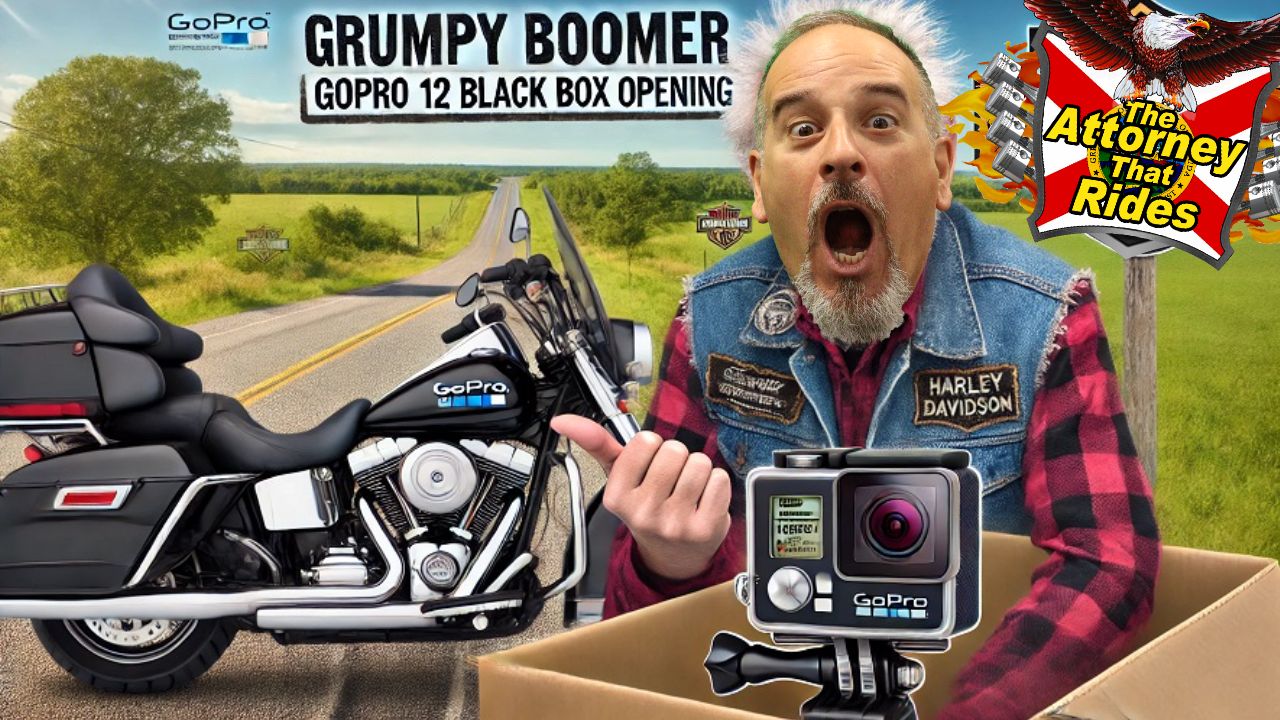 Grumpy Biker GoPro 12 Black Box Opening - NEW Screaming Thunder